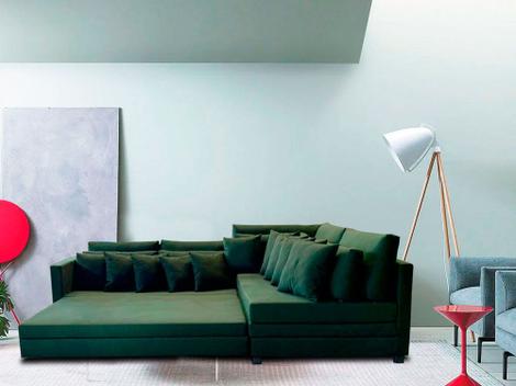 Sofá de Canto SFC_MA 06 que se Transforma em Sofá Cama de Casal Resistente e Confortável em ...