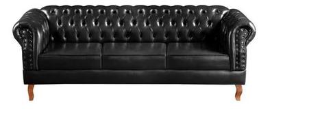 Sofá Dom Pedro Chesterfield 3 Lugares Capitonê Retrô Vintage material ...