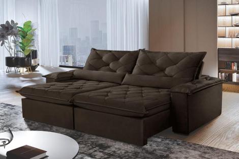 Sofa retratil 2,40 montano diamond jolie 11 - Sofás - Magazine Luiza