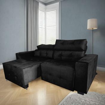 Sofá Retrátil e Reclinável Berlin 2,00 Quarto Sala - Beatriz Decor - Sofás - Magazine Luiza