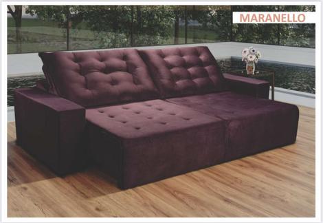 Sofá retrátil e reclinável Maranello 2,90m suede aveludado - Estofados Mariá - Sofás - Magazine ...