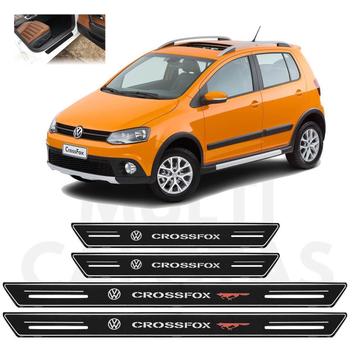 Soleira Premium Vw Crossfox 2005 2006 A 2017 2018 Preto - Resina - Soleira - Magazine Luiza