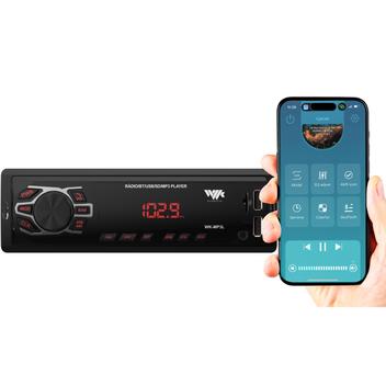 Som Automotivo Bluetooth USB SD Card Rádio FM App Display LED Vermelho ...