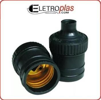 Soquete S/ Rabicho Preto Com 12Un - Eletroplas - Soquete - Magazine Luiza