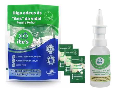 Soro P/ Lavagem Nasal C/60 + Descongestionante Natural 20ml - sea salt ...