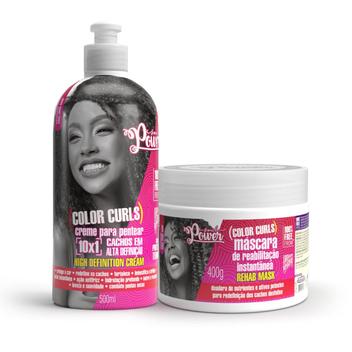 Soul Power Color Curls Masc 400ml + Cpp 500ml - Ativador de Cachos ...