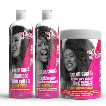 Soul Power Color Curls Sh 315ml + Cond 315ml + Cpp 800ml - Ativador de ...