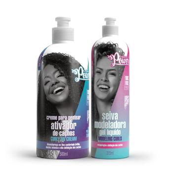 Soul Power Curly On Cream Cpp 500ml + Seiva Gel 315ml - Ativador de ...