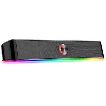 Soundbar Gamer Redragon Adiemus GS560 RGB 6W RMS USB P2 Touch Compacta ...