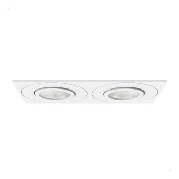 Spot Embutir de teto Interlight Il0190 Face Plana Duplo Par20 branco ...
