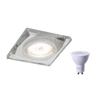 Spot Embutir Espelhado Lup18 Preto - Kit 8 Spots + LED 6W - Acende A ...