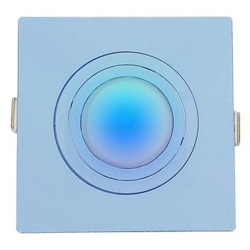 Spot Led Emb Quadrado Azul Claro 10Cm Incluso Lâmp Azul 4W - SAVE ...