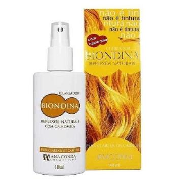 Spray Clareador Reflexos Naturais Biondina 140ml Anaconda - Tinta Spray ...