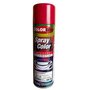 Spray Color Vermelho Royal 300 Ml Colorgin Tinta Spray Para Parede