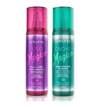 Spray Liso Mágico Efeito Liso + Ativador De Cachos 200 Ml - Lowell ...