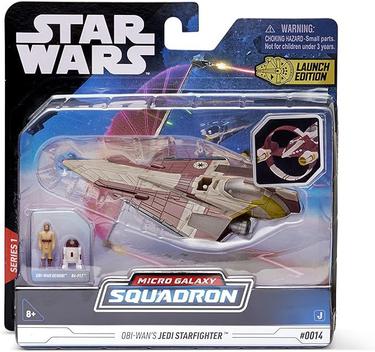 Star Wars Galaxy Squadron Obi-Wan Jedi Starfighter Série 1 - Nave ...