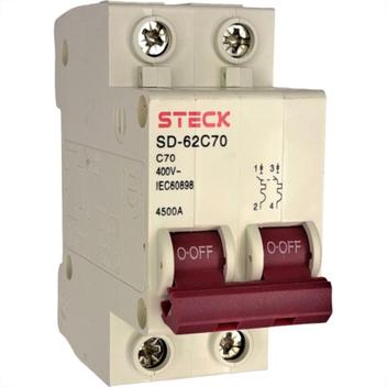 Steck Disjuntor Din.2P 70A C 4,5Ka - Disjuntor Din - Magazine Luiza