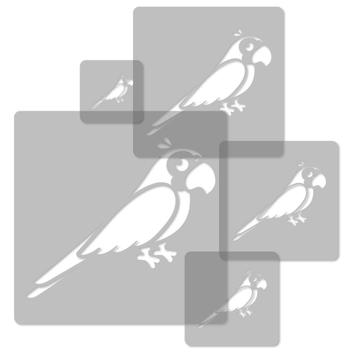 Stencil Kit De Arara - Molde Vazado Decoração Pintura R-1070 - Stencil ...