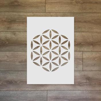 Stencil Mandala - Molde Vazado Decoração Pintura R-4003 - Stencil Flex ...