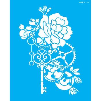 Stencil Opa 20 x 25 cm - Steampunk Artrosa e Engrenagens - 3116 - Opa ...