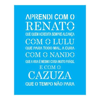 Stencil Tamako Aprendi Com O Renato - 20X25Cm - Ref B439 - Estêncil ...