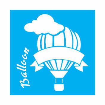 Stencil Tamako Balão - 30X30Cm - Ref 9528 - Estêncil para Pintura ...