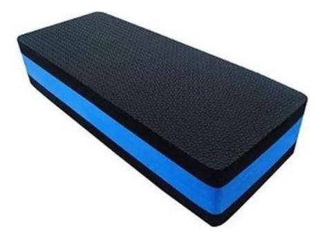Step Eva 60x30x10 Aeróbica Exercícios Fitness Ginástica Cor Preto/Azul ...