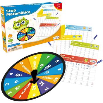 Stop Matemática Jogo Educativo Infantil Cartela Reutilizável - Pais ...