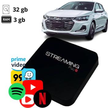 Streaming Box Automotivo 4g 3GB/32GB CARPLAY Tracker Onix 2021 2022 ...