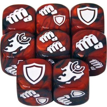 Street Fighter Miniatures Game: Red Battle Dice - Jasco Games - Bonecos ...
