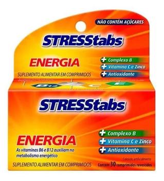 Stresstabs Energia Suplemento Alimentar 30 Comprimidos ...