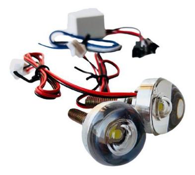 Strobo Automotivo Eagle Eyes 2 Leds Branco Redondo Com Lente - Strobos ...