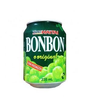 Suco Coreano Bonbon com Pedaços Uva Verde 238ml Haitai - Suco ...