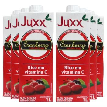 Suco De Cranberry Com Morango Juxx 1L (6 Litros) - Suco - Magazine Luiza