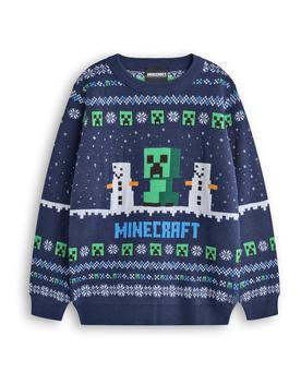 Suéter de Natal Minecraft para Meninos - Creeper e Golema de Neve ...