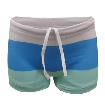 Sunga Boxer Infanti Juvenill Listrada Listras Azul Natação Proteção UV ...