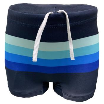 Sunga Boxer Proteção Uv Infantil Juvenil Natação Listrada Praia Piscina ...