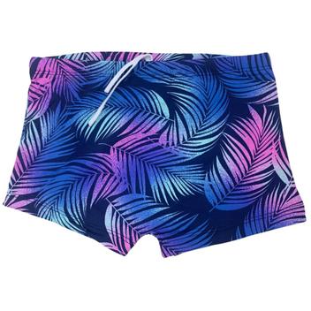 Sunga Infantil Juvenil Folhas Rosa Azul Proteção Solar UV50 - Praia Mix ...