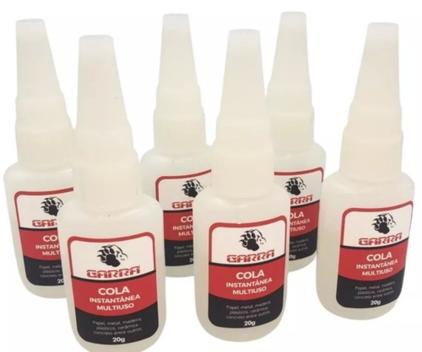 Super Cola Instantânea Multiuso Garra 793 20g 1 Kit 5 Unidades - Cola ...