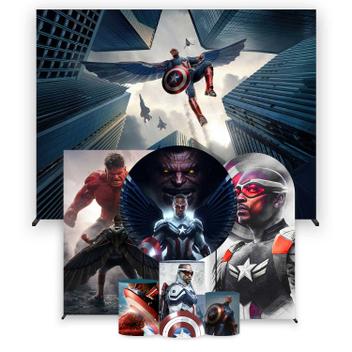 Super Kit de Painéis de Festa Novo Capitão América - Fera Print ...