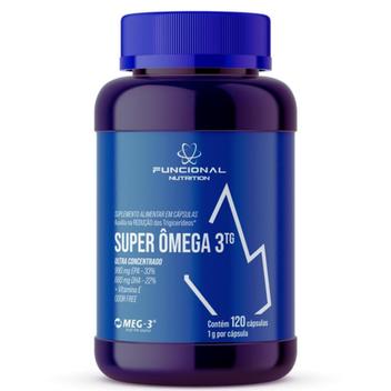 Super Omega 3 TG 1000mg Funcional Nutrition Selo MEG3 120 cápsulas ...