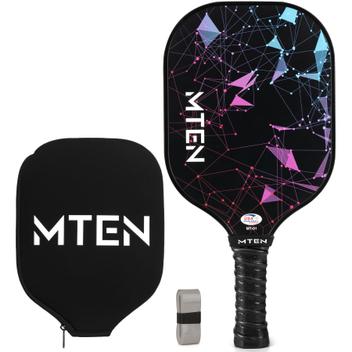 Superfície de fibra de vidro Pickleball Paddle MTEN com tampa USAPA App ...