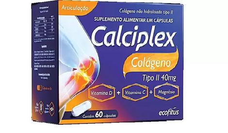 Suplemento Alim Calciplex Colágeno Tipo II 60cps - Ecofitus - Colágeno ...