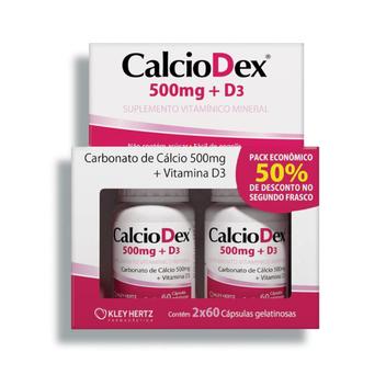 Suplemento Alimentar Calciodex 500mg D3 120 Kley Hertz - Kley Hertz S A ...