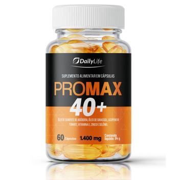 Suplemento Alimentar com Oleo de Abobora ProMax 40+ para Homens 1400mg ...