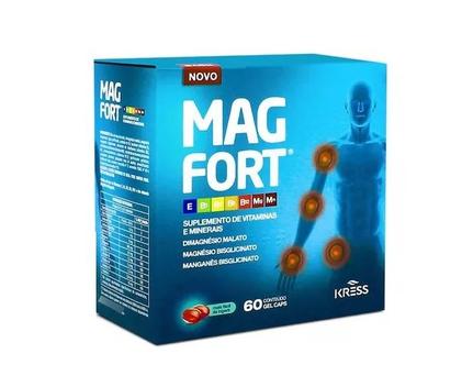 Suplemento Alimentar Mag Fort 60 Cápsulas Gel - Kress - Multivitamínico ...