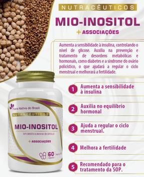 Suplemento Alimentar Mio Inositol 30g 60 cápsulas Flora Nativa ...
