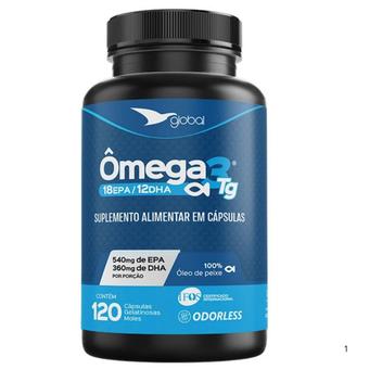 Suplemento Alimentar Ômega 3 18 EPA 12 DHA 120 Cápsulas - Global Suplementos - Ômega 3 / Óleo de ...