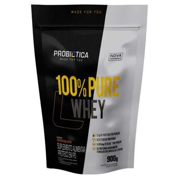 Suplemento Alimentar Proteico em Pó Chocolate Probiótica 100 Pure Whey ...