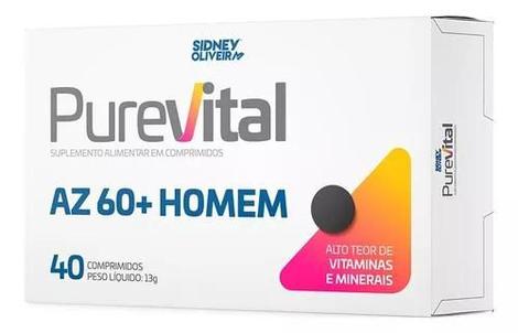 Suplemento alimentar purevital az 60+homem 40c vit+minerais - SIDNEY ...